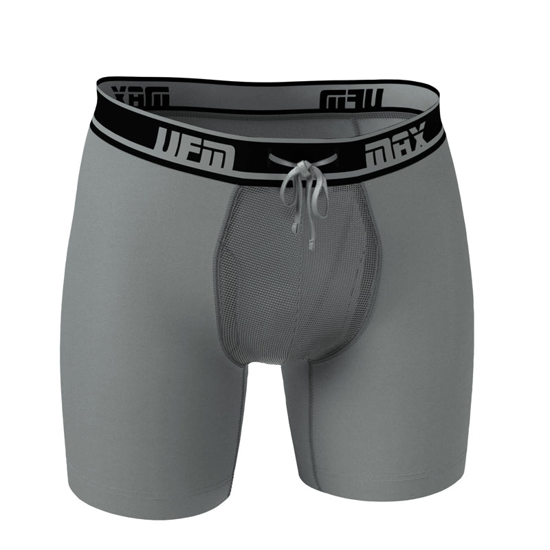 UFM Men's Pouch Underwear - Polyester Boxer Briefs 6 inch | Max Support ...